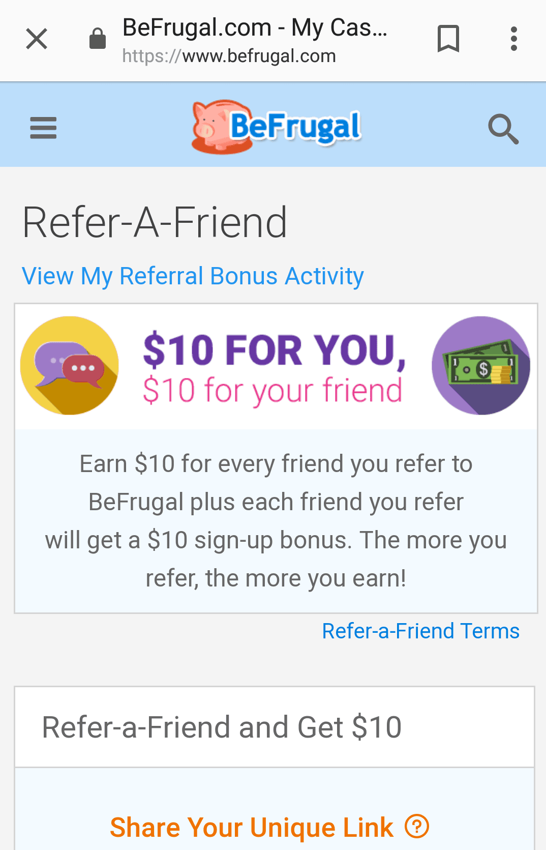 Want to Earn Cash Back Shopping? Try BeFrugal | Women Who Money